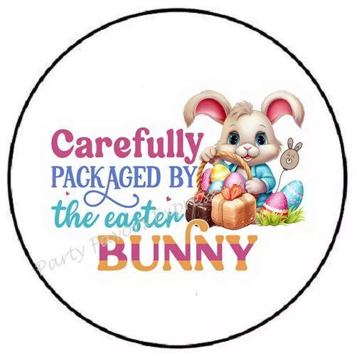 Carefully Packed By The Easter Bunny Stickers Party Favors Phone Decal ...