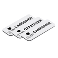 Caregiver 1" x 3" Name Tag/Badge, White, (3 Pack) - Walmart.com