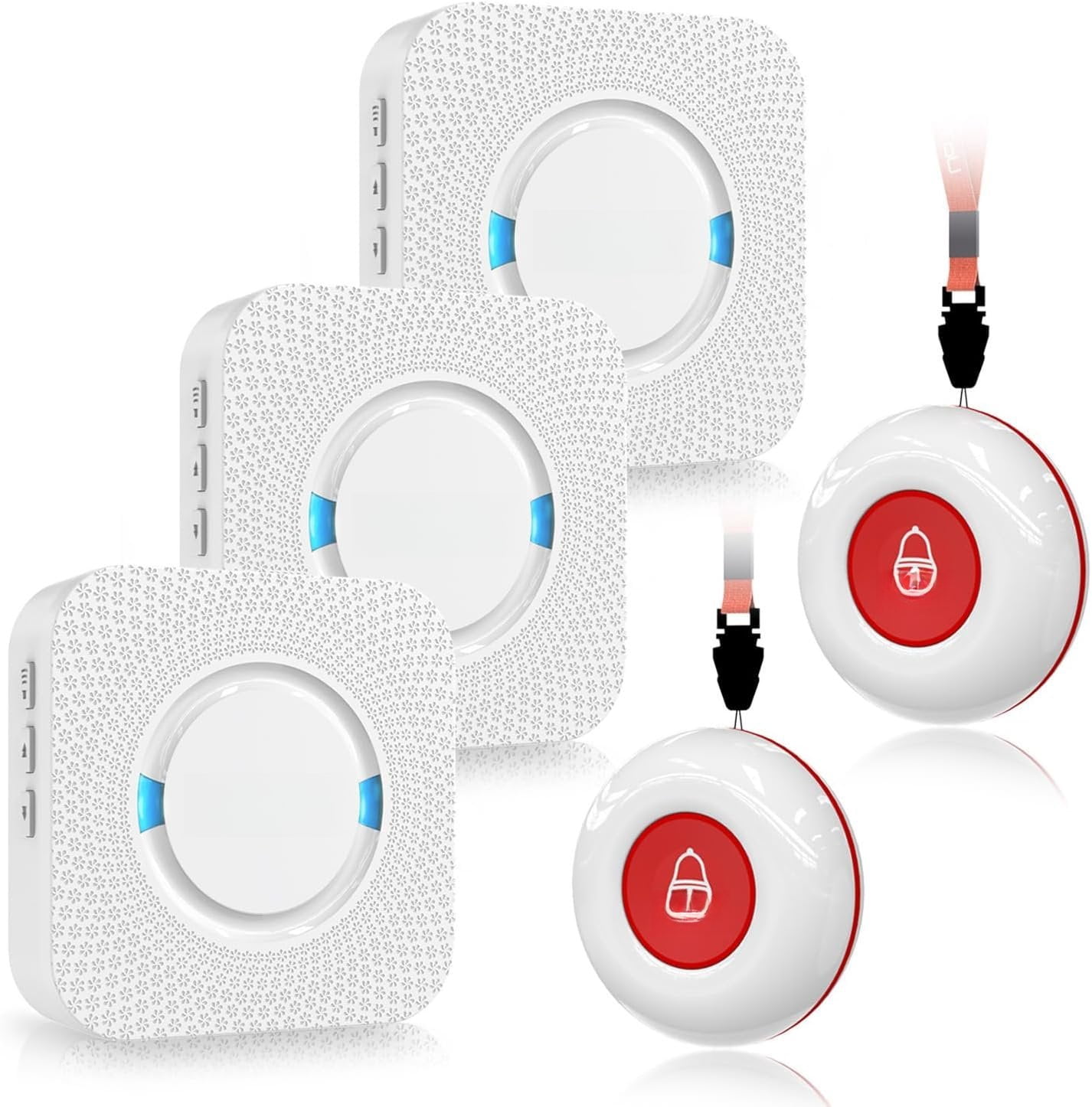 Caregiver Pager Call Button Call Bell Alert System for Seniors at 2 ...
