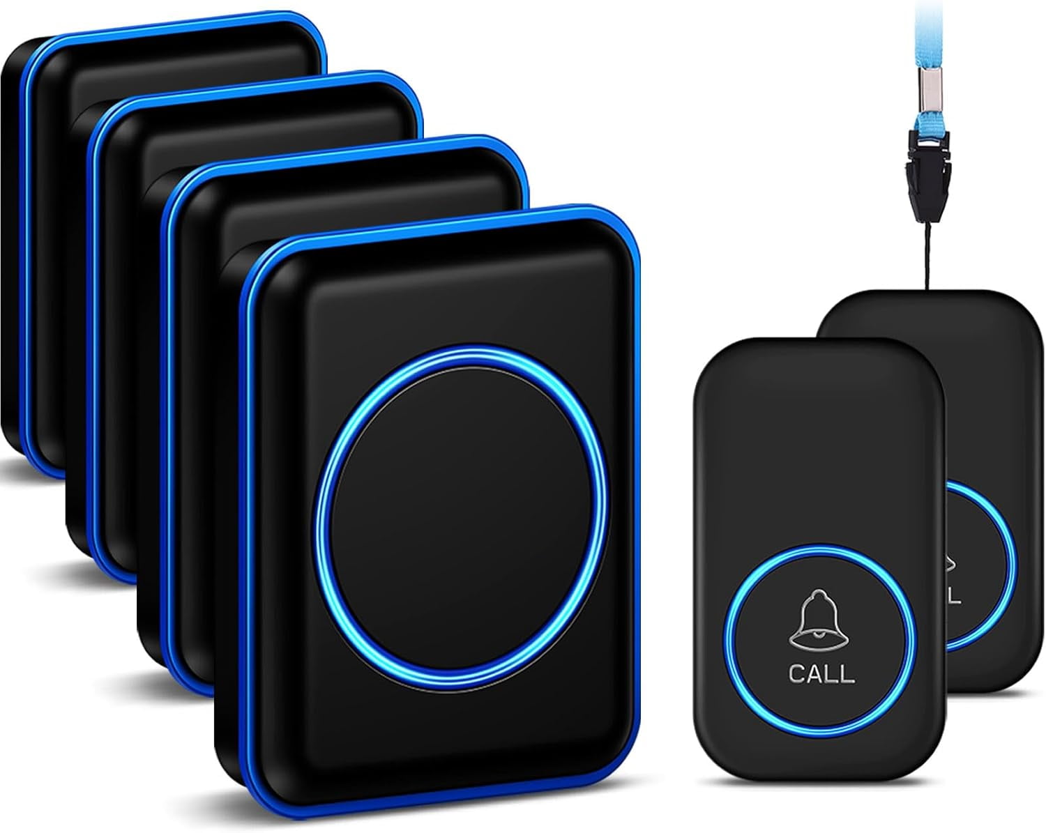 Caregiver Pager, FullHouse Wireless Call Button 1000+ Feet, SOS Alert ...