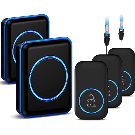 Caregiver Pager, FullHouse Wireless Call Button 1000+ Feet, SOS Alert ...