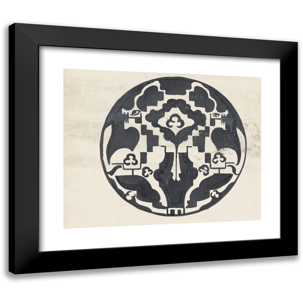 Carel Adolph Lion Cachet 14x12 Black Modern Framed Museum Art Print ...