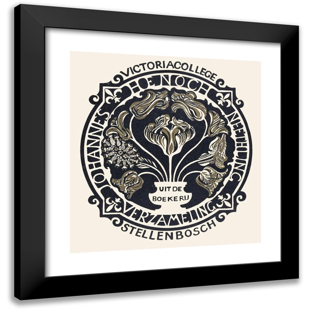 Carel Adolph Lion Cachet 20x21 Black Modern Framed Museum Art Print ...