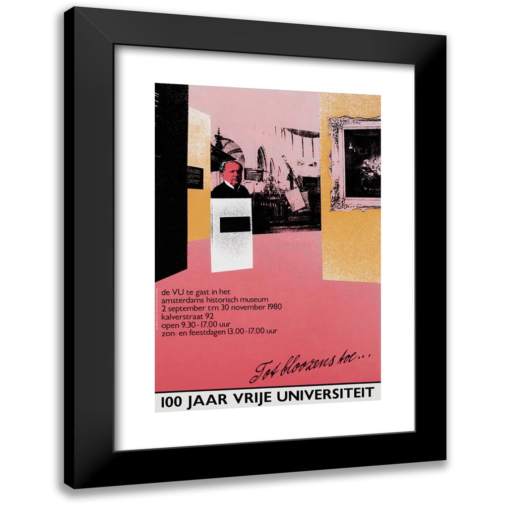 Carel Bos 11x14 Black Modern Framed Museum Art Print Titled - 100 Years ...