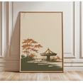 Carel Landscape Poster Minimal Fairground Scene Sepia Style Decor ...