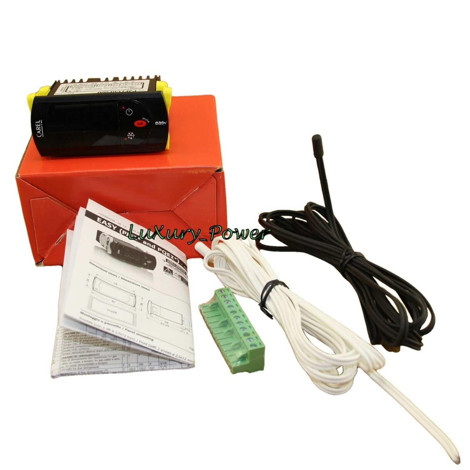 Carel Temperature Controller PJEZC0E000 with two NTC Probe sensors 230v ...