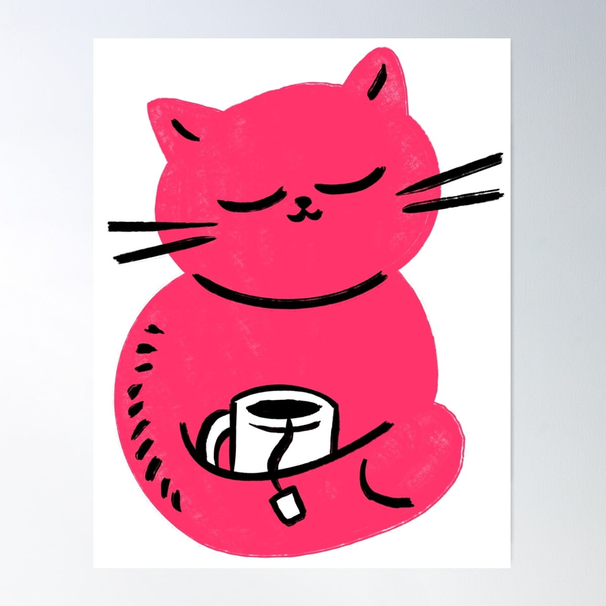 Careless Cat Poster Wall Art, Modern Wall Decor For Living Room Bedroom ...