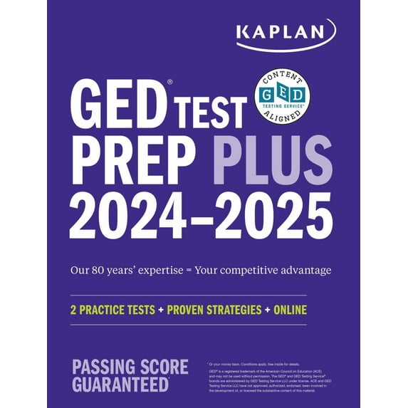 Kaplan GED Test Prep Plus 2024-2025: Full Length Practice Tests, 1000 ...