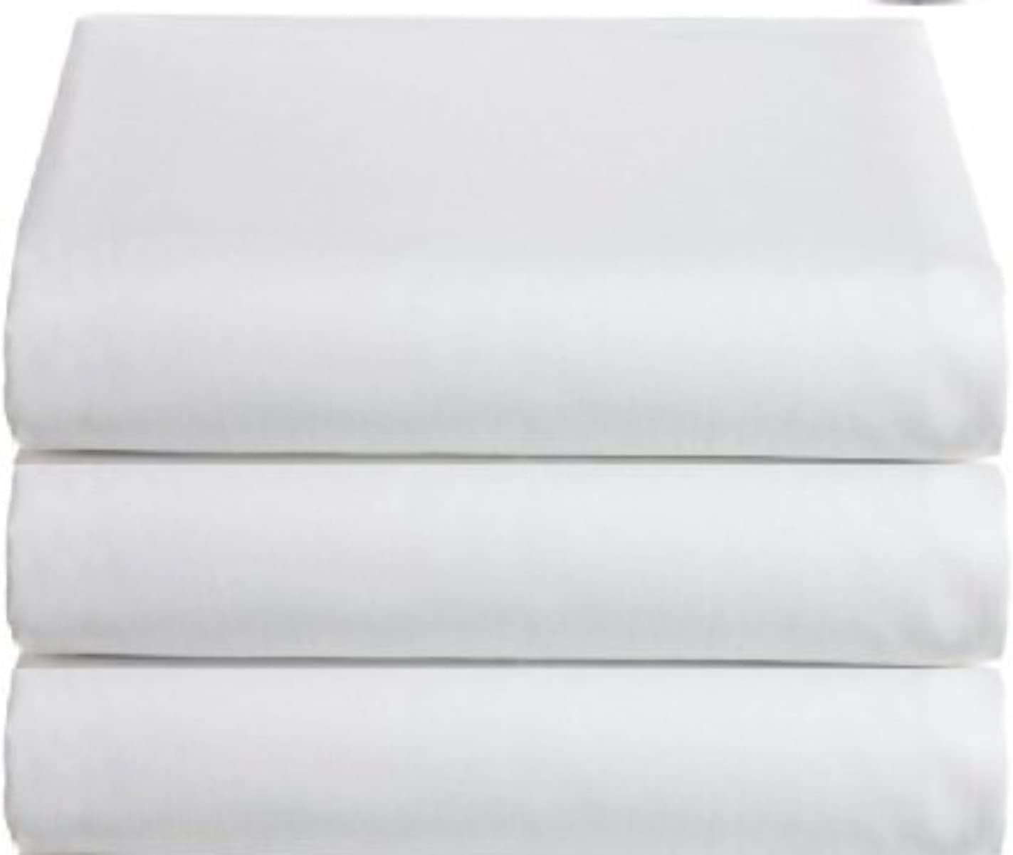 Careoutfit Classic Flat Hospital Bed Sheets, Twin Size Flat Sheets 3 ...