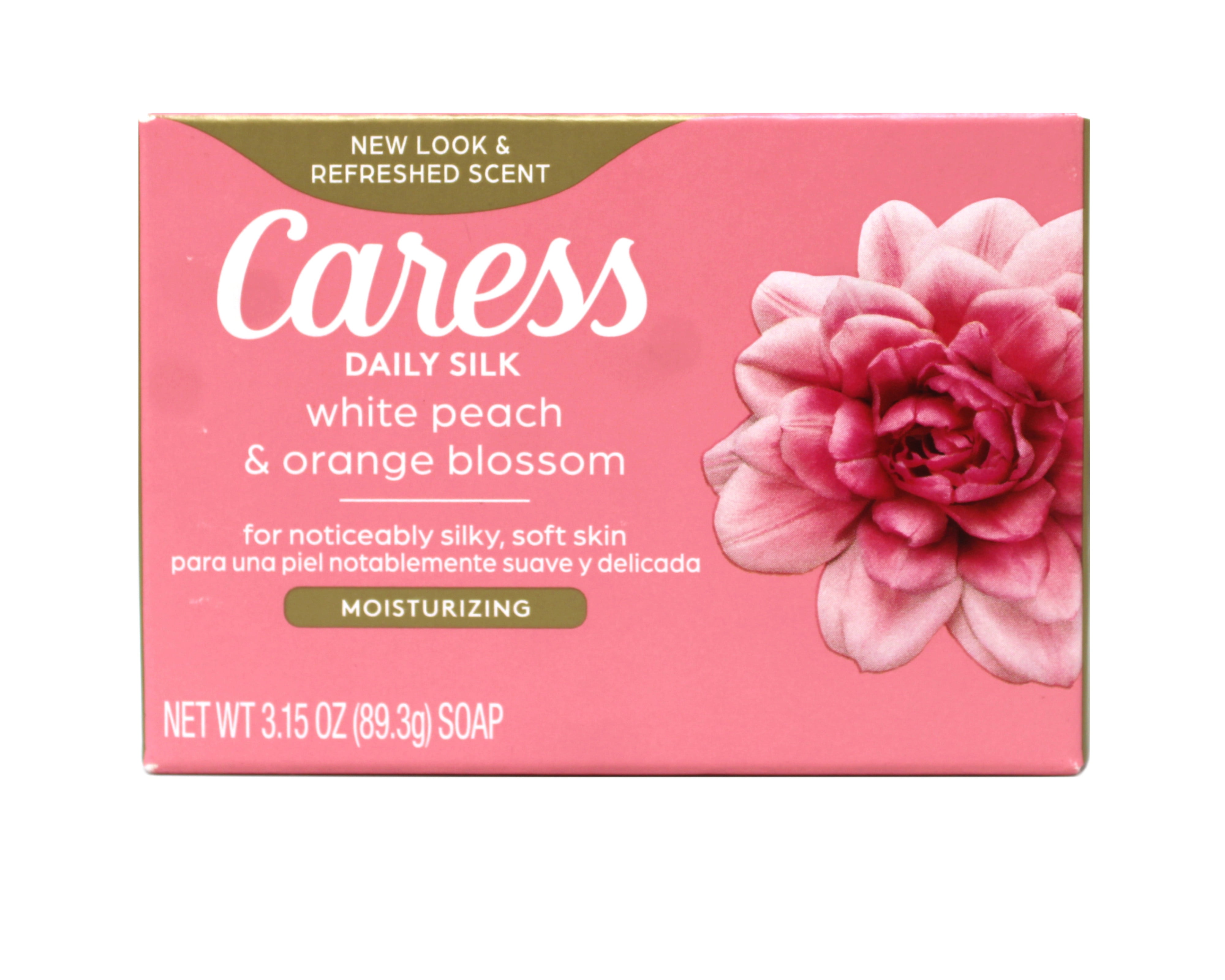 Caress Daily Silk White Peach & Orange Blossom Moisturizing Beauty Bar ...