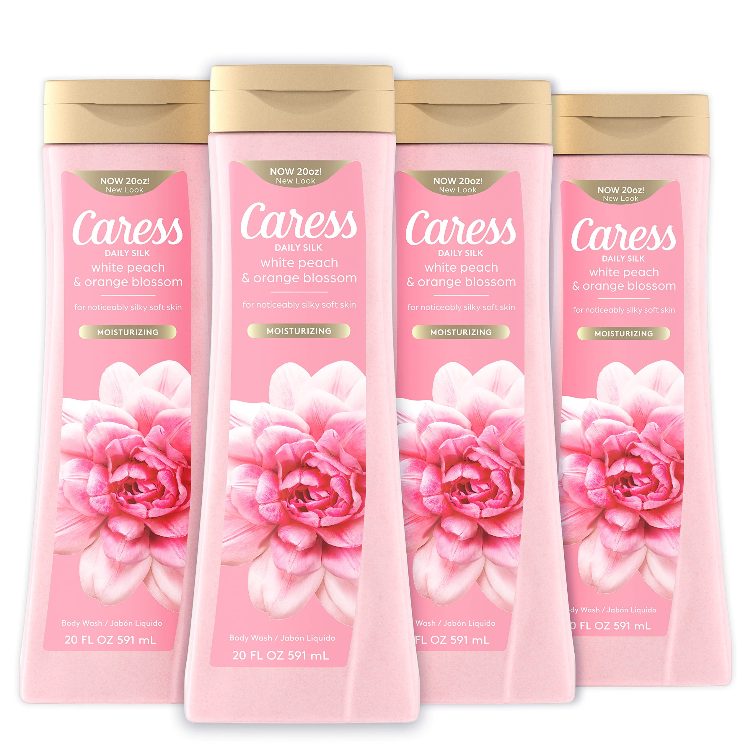 Caress Body Wash for Women, Daily Silk White Peach & Orange Blossom ...