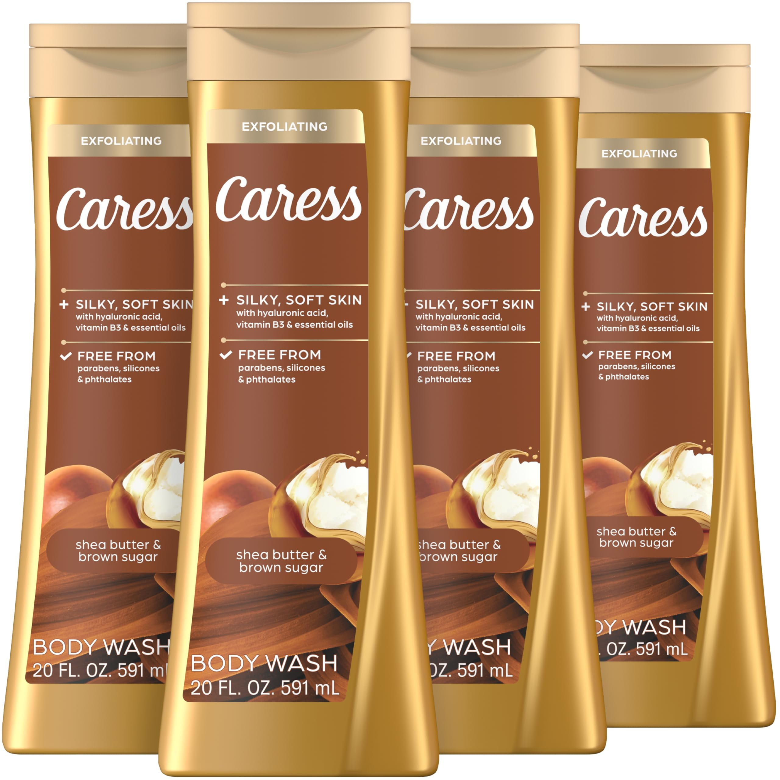 Caress Body Wash for IRF13 Women, Shea Butter & Brown Sugar, Hydrating ...