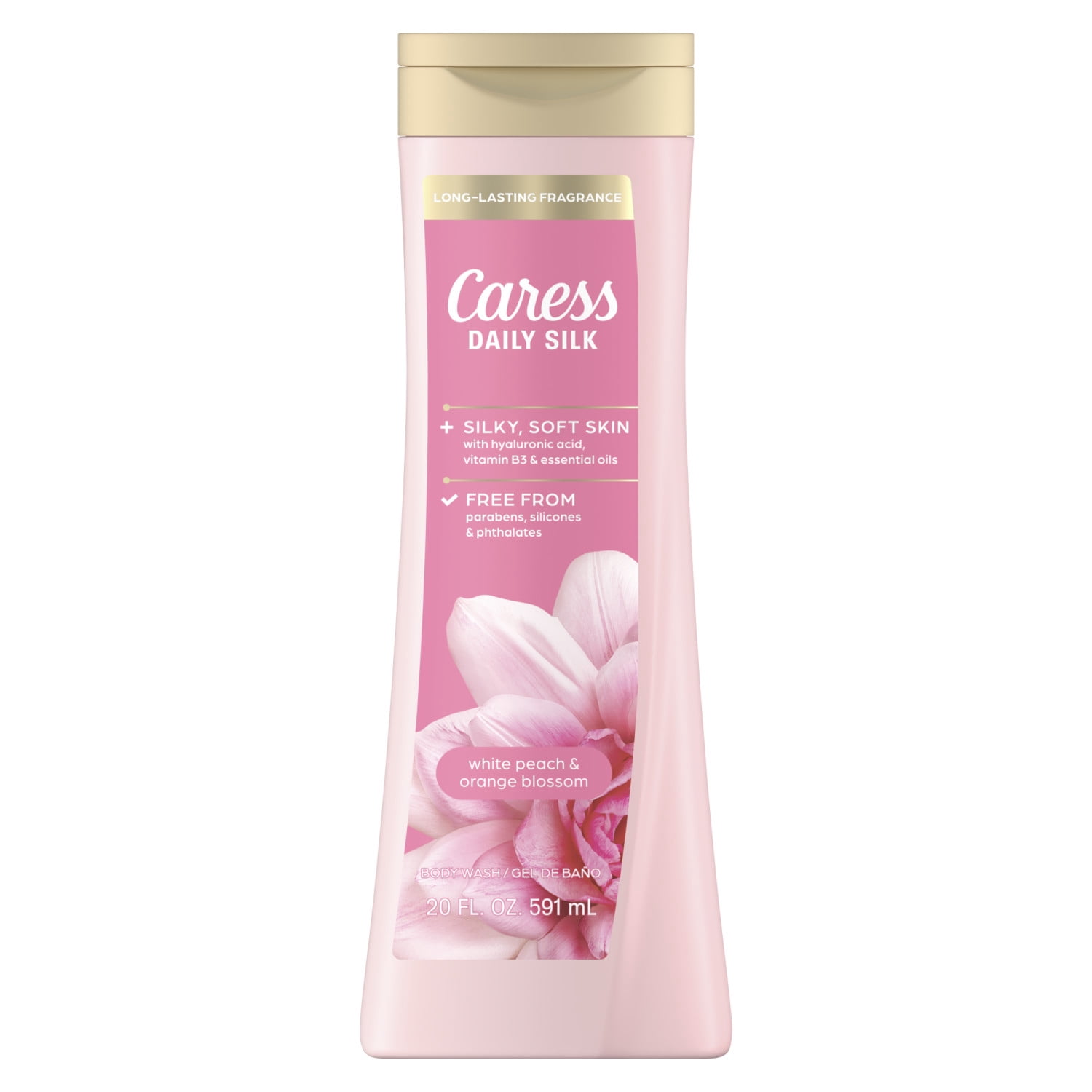 Caress Body Wash for Women with White Peach & Orange Blossom, 20 fl oz ...
