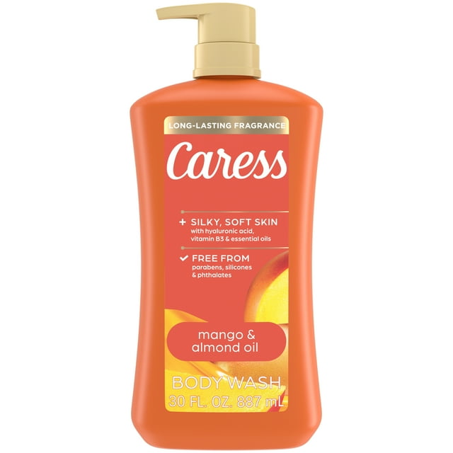 Caress Body Wash for Women, Mango & Almond Oil Shower Gel for All Skin ...