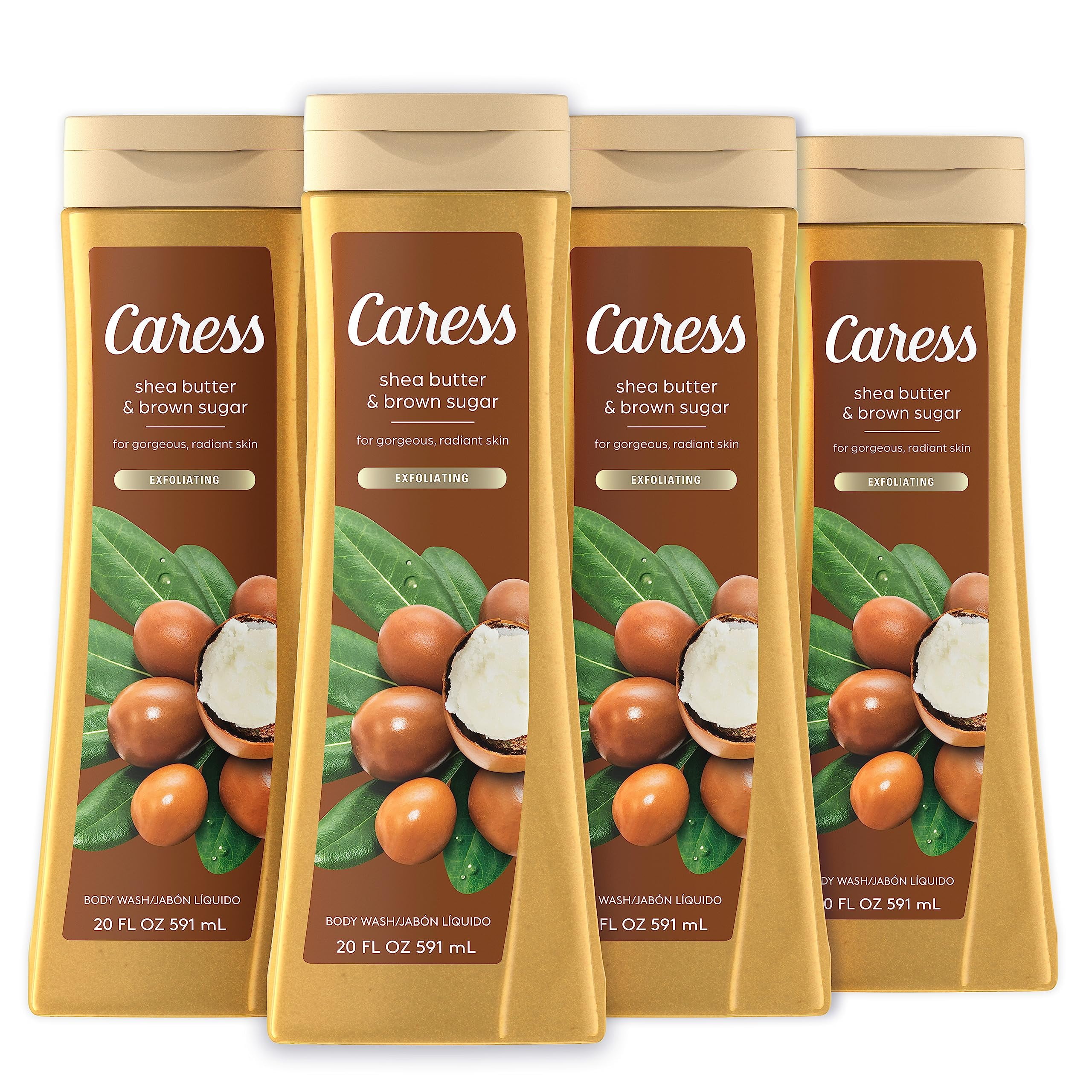 Caress Body Wash For Women Shea Butter And Brown Sugar Hydrating And