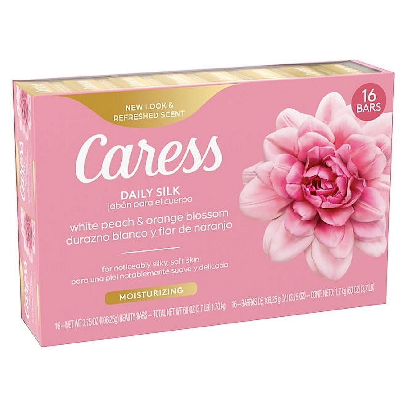 Caress Silkening Beauty Bar Soap with Sheabutter and Silk Proteins 3.75 ...
