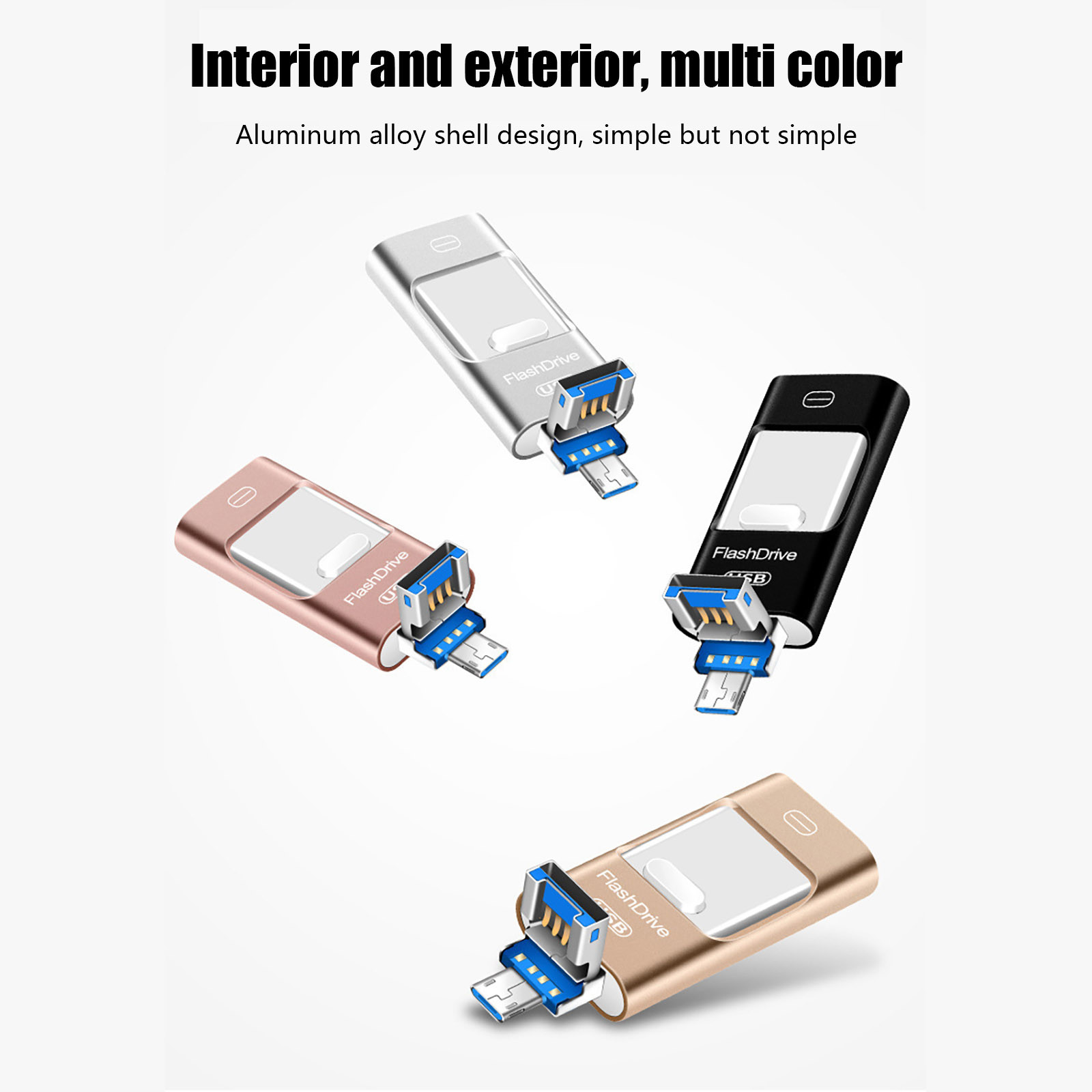 Vsgery Vsgery 16GB 3-in-1 Memory Card Reader, USB OTG Adapter with Type ...