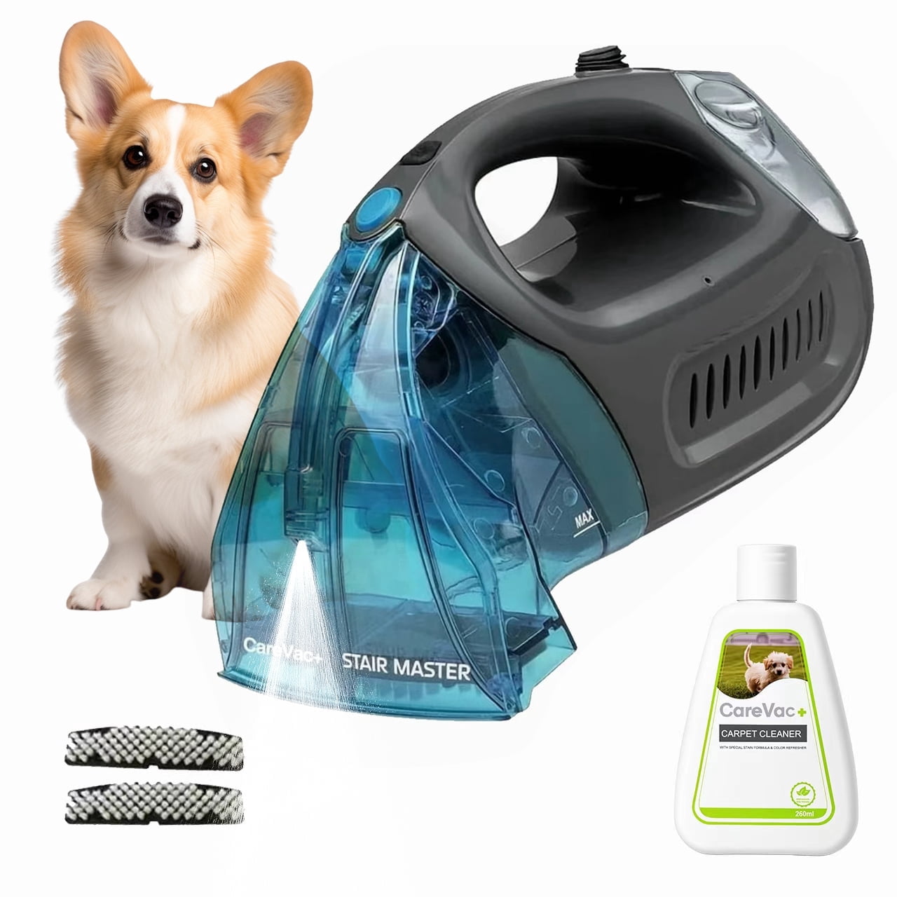 CareVac Portable Carpet and Upholstery Pet Spot Cleaner, Blue - Walmart.com