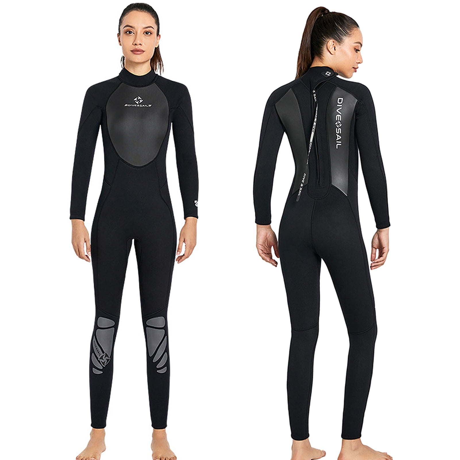 Carevas 3mm Women Neoprene Wetsuit Full Body Diving Suit for Snorkeling ...