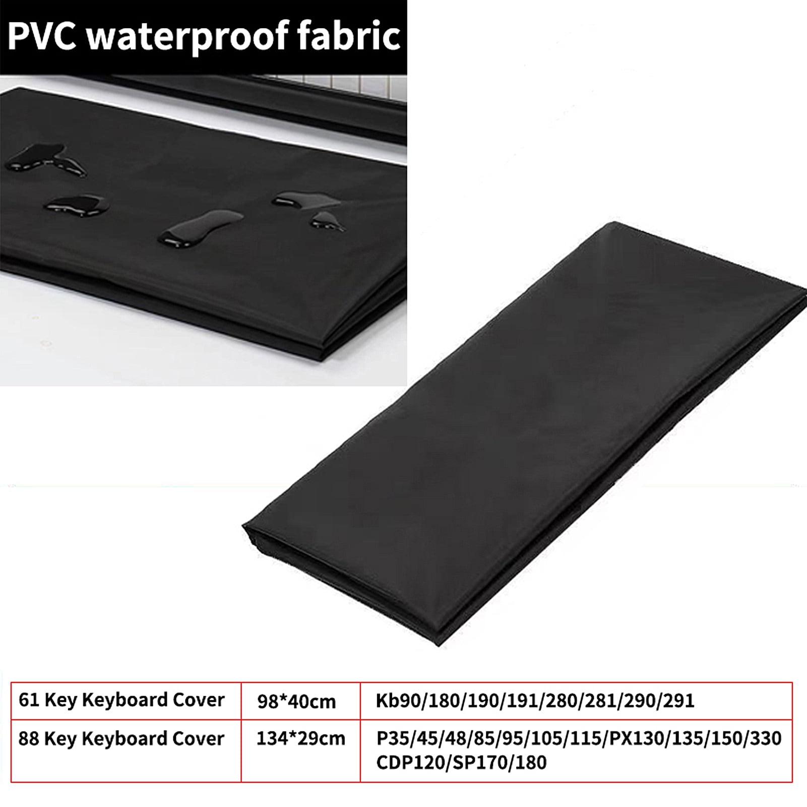 Carevas 88 Key Keyboard Cover Piano Cover Digital Piano Keyboard ...