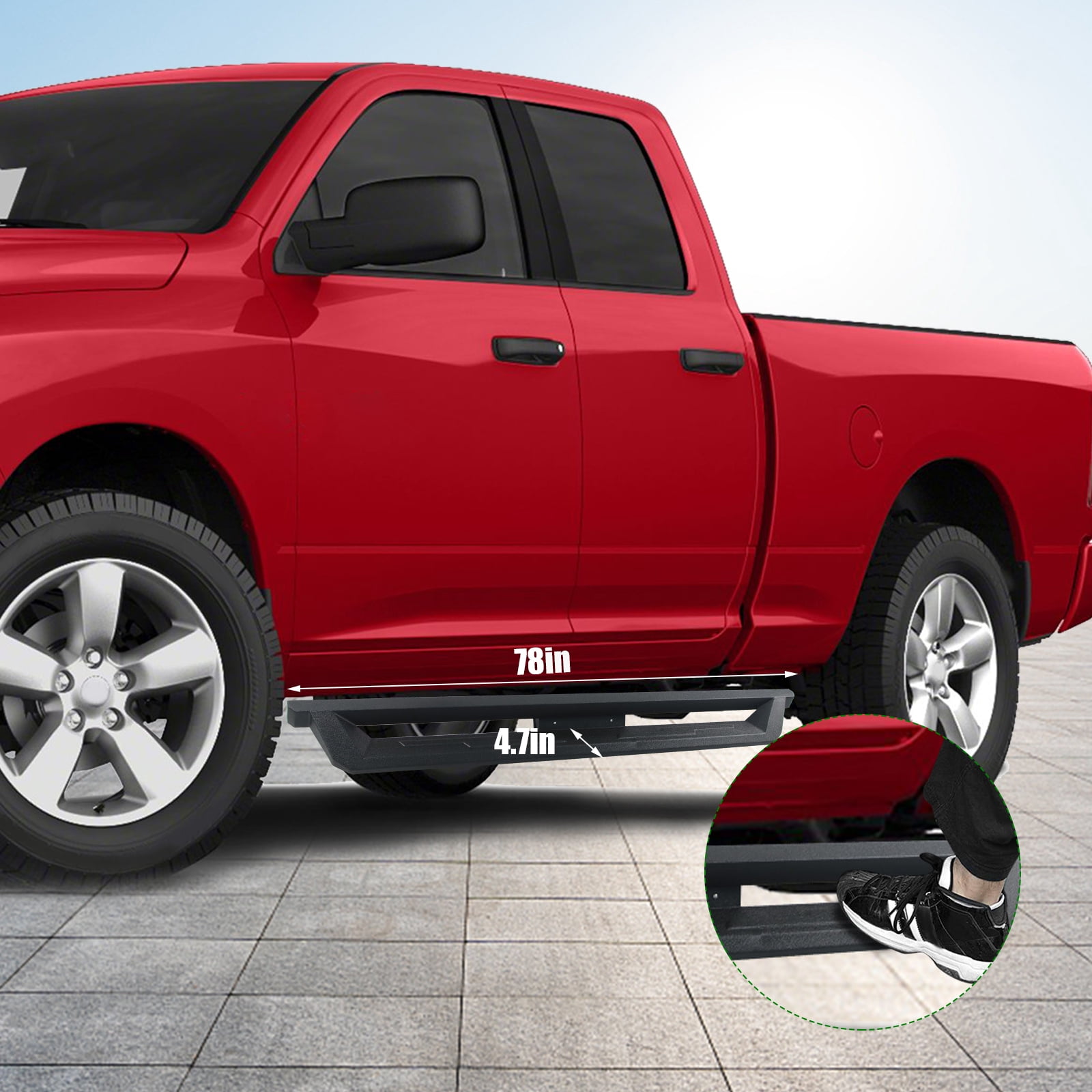 Carevas Radiator Support,Dazzduo Support Ram 1500 Cab Side Cab Bars ...