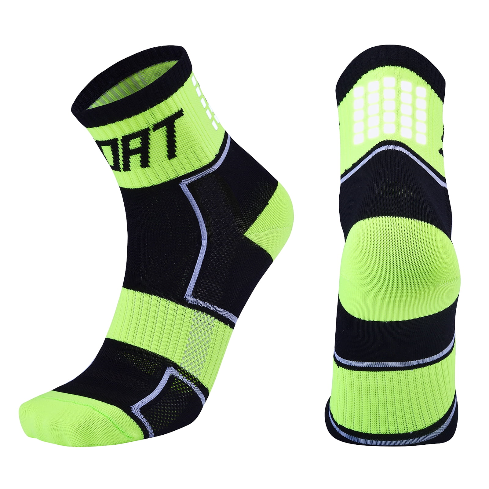 Carevas Reflective Cycling Socks High-Visibility Breathable Athletic ...