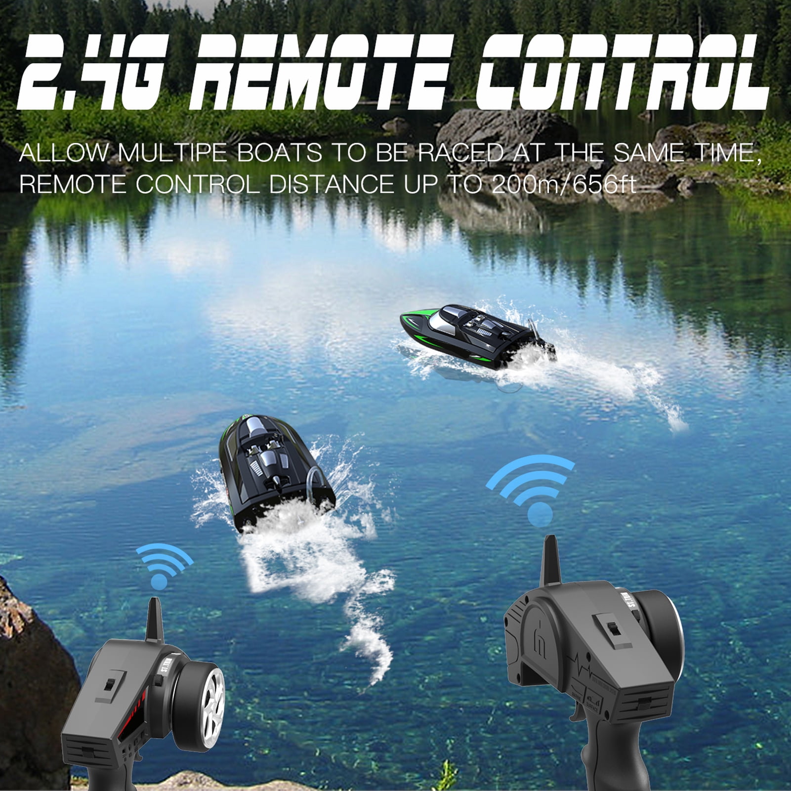 Carevas Remote control boat,Speed Remote Ship Toy Kids Low Boat Speed ...