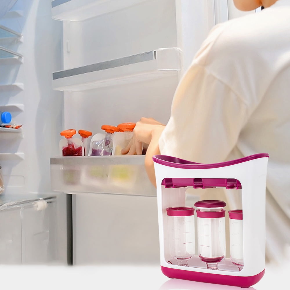 Carevas Reusable Baby Food Pouches Homemade Baby Food Storage ...