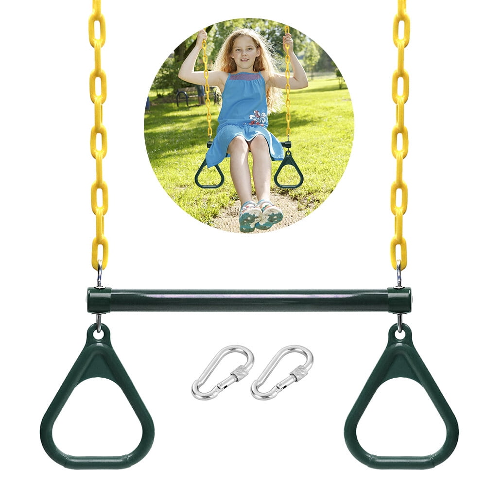 Carevas Swing,Duty Set 47'' Coated Chains Carabiners Heavy Duty Set ...