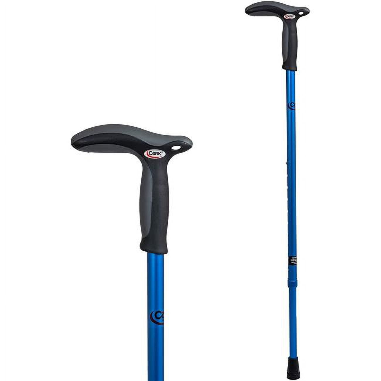 Carex A50800 Cane Hiking Metal, Blue - Walmart.com