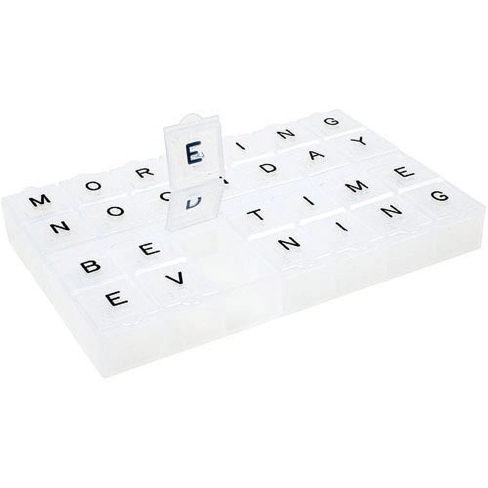 Carex Apex 7-Day Mediplanner Plastic Pill Organizer, Medicine Storage ...