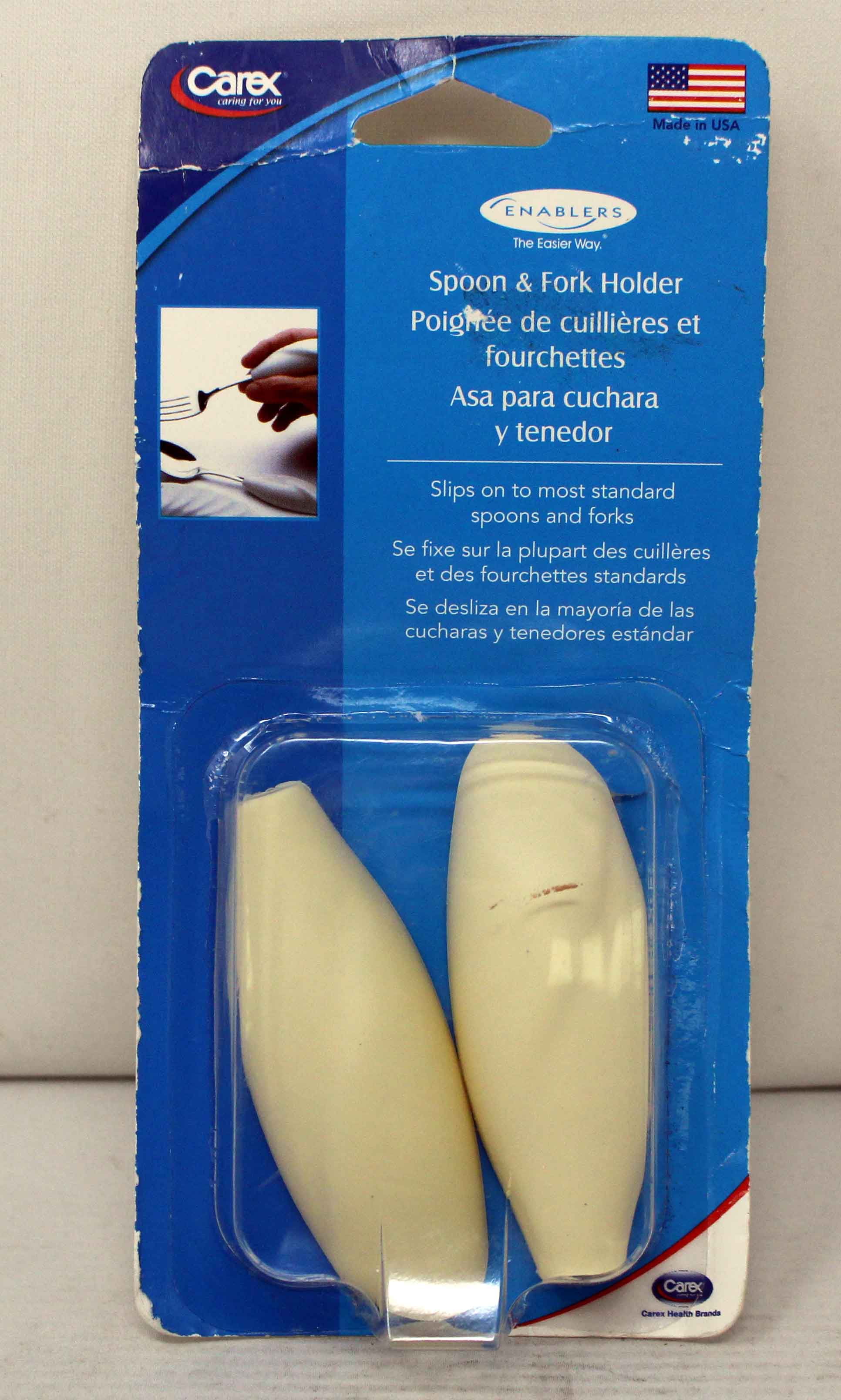 Carex Apex Enablers Spoon and Fork Holder, Eating Aid for Arthritis and ...