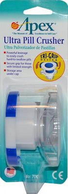 Carex Apex Plastic Ultra Pill Crusher and Cutter for Tablets, Vitamins ...