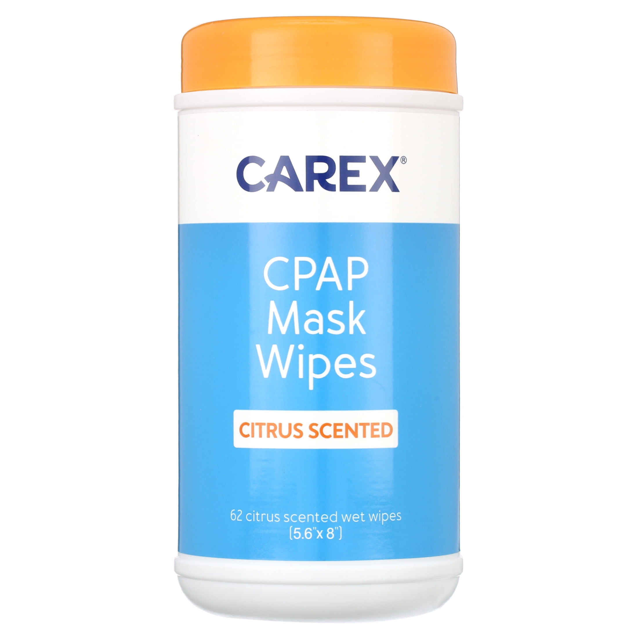 Carex CPAP Disposable Disinfectant Mask Wipes, Citrus Scented, 62 Count ...