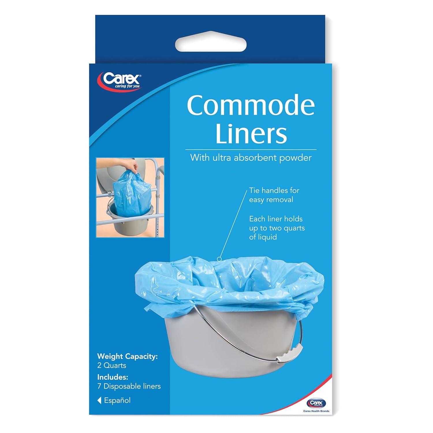 Carex Commode Liners, 7 count - Walmart.com
