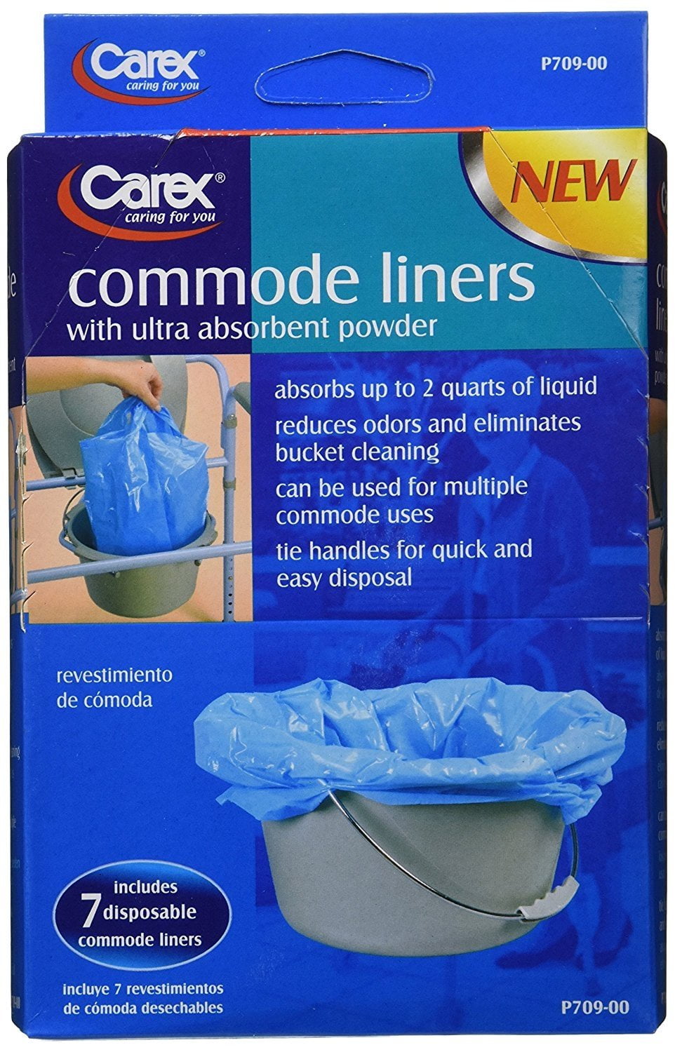 Carex Commode Liners P709 - Walmart.com