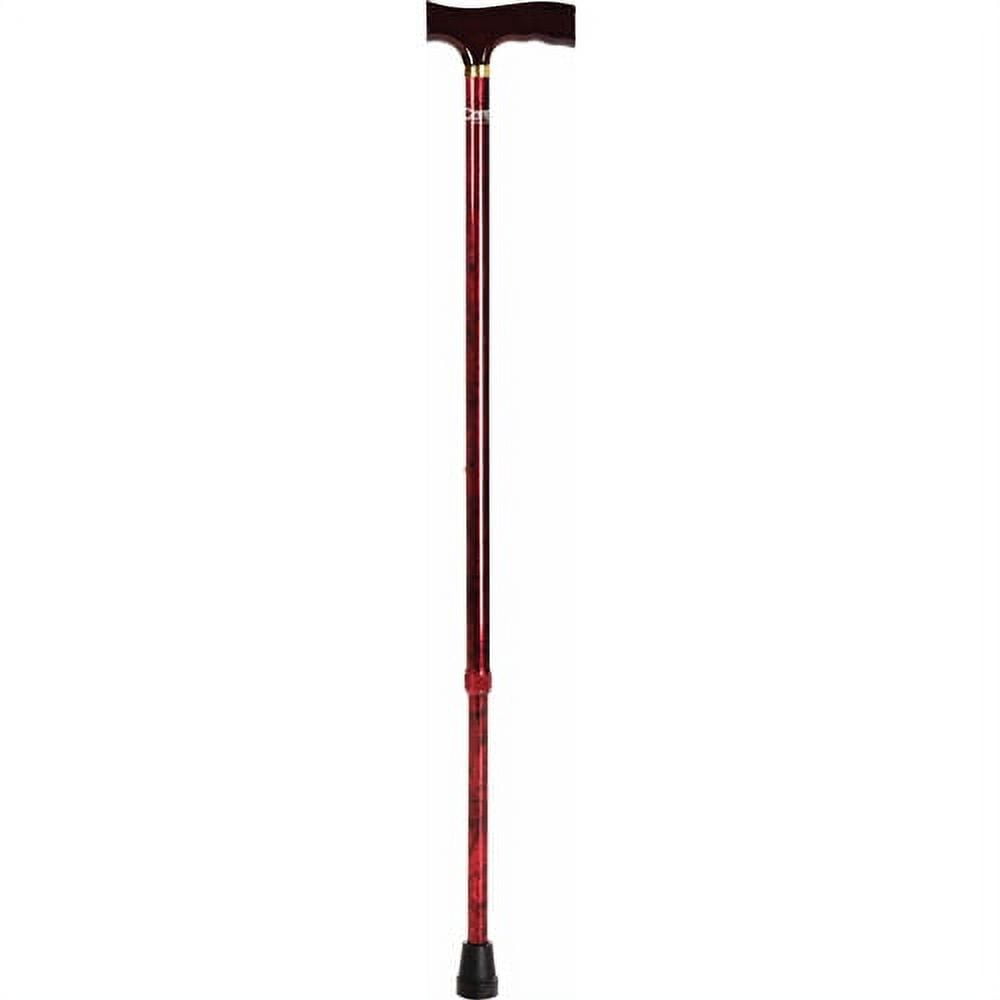 Carex Designer Derby Walking Cane, Height Adjustable, Red, 250 lb ...