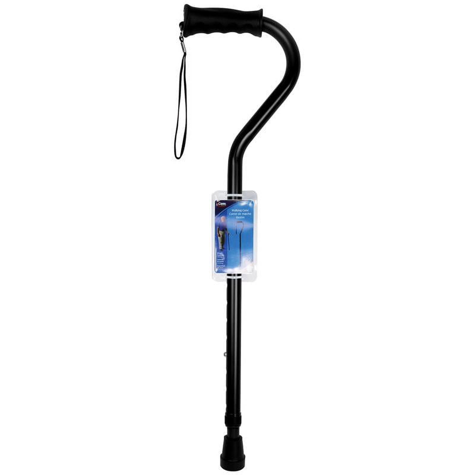Carex Ergo Offset Adjustable Handle Walking Cane for All Occasions ...