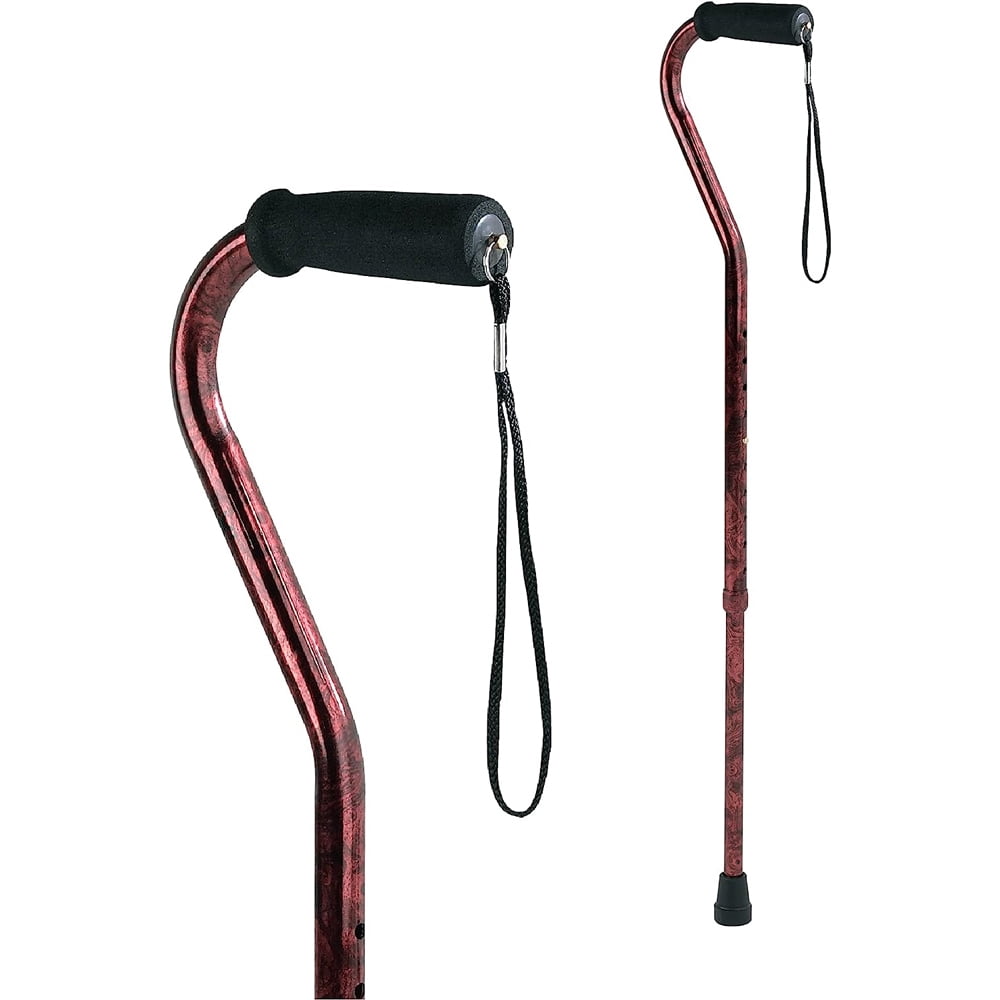 Carex Offset Adjustable Designer Walking Cane for Adults and Seniors ...