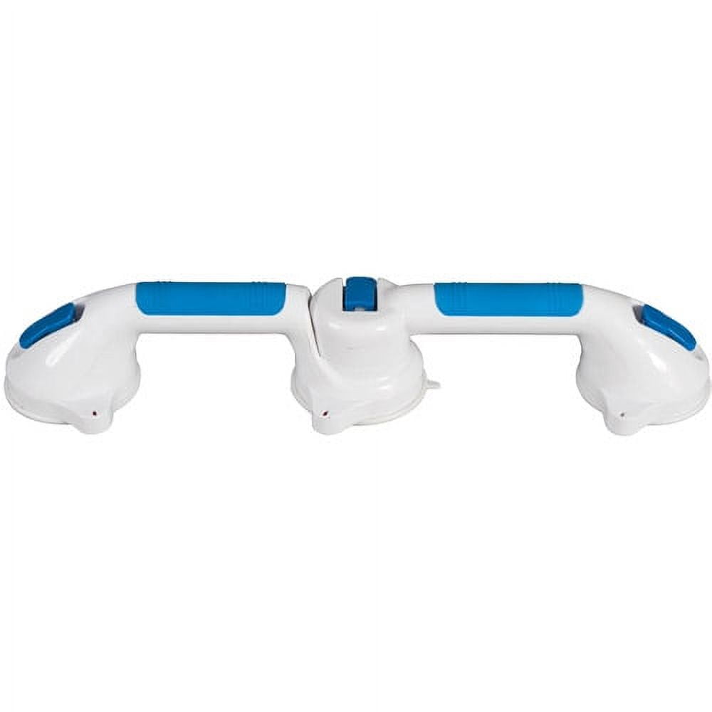 Carex Plastic Ultra Grip Pivot Bath Safety Grab Bar with Dual Locking ...