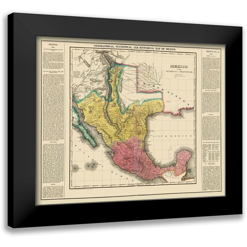 Carey 17x15 Black Modern Framed Museum Art Print Titled - Mexico ...