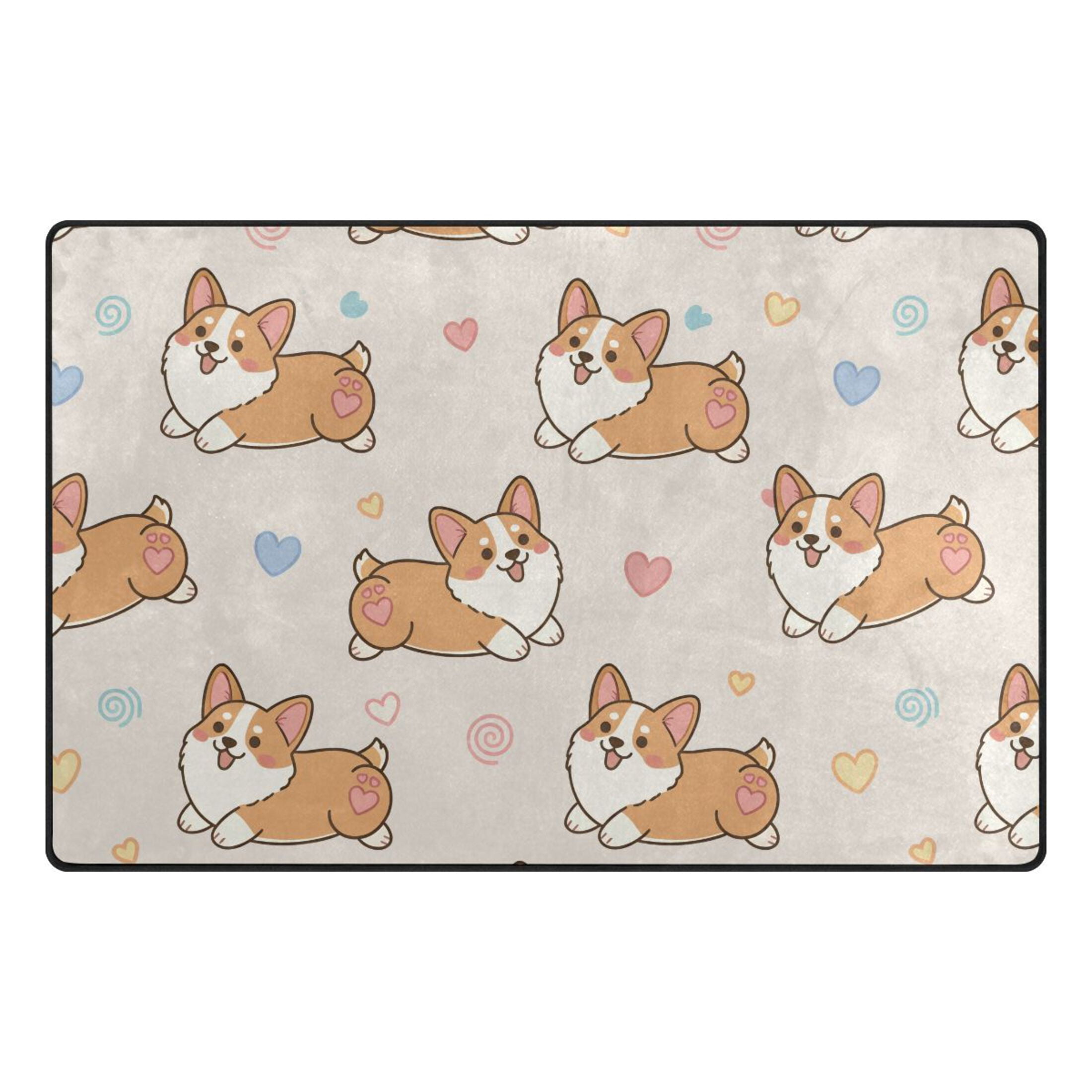 Cargi Pattern Memory Foam Area Rug 31"x20" Non Slip, Absorbent, Fade ...