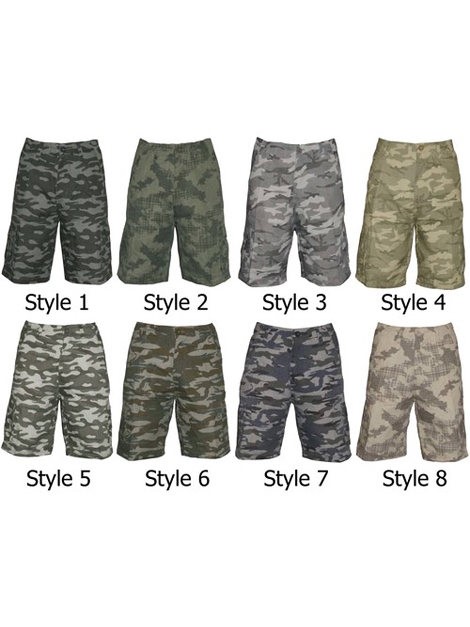 Cargo Army Camouflage Military Tactical Combat Casual Shorts - Style3 ...