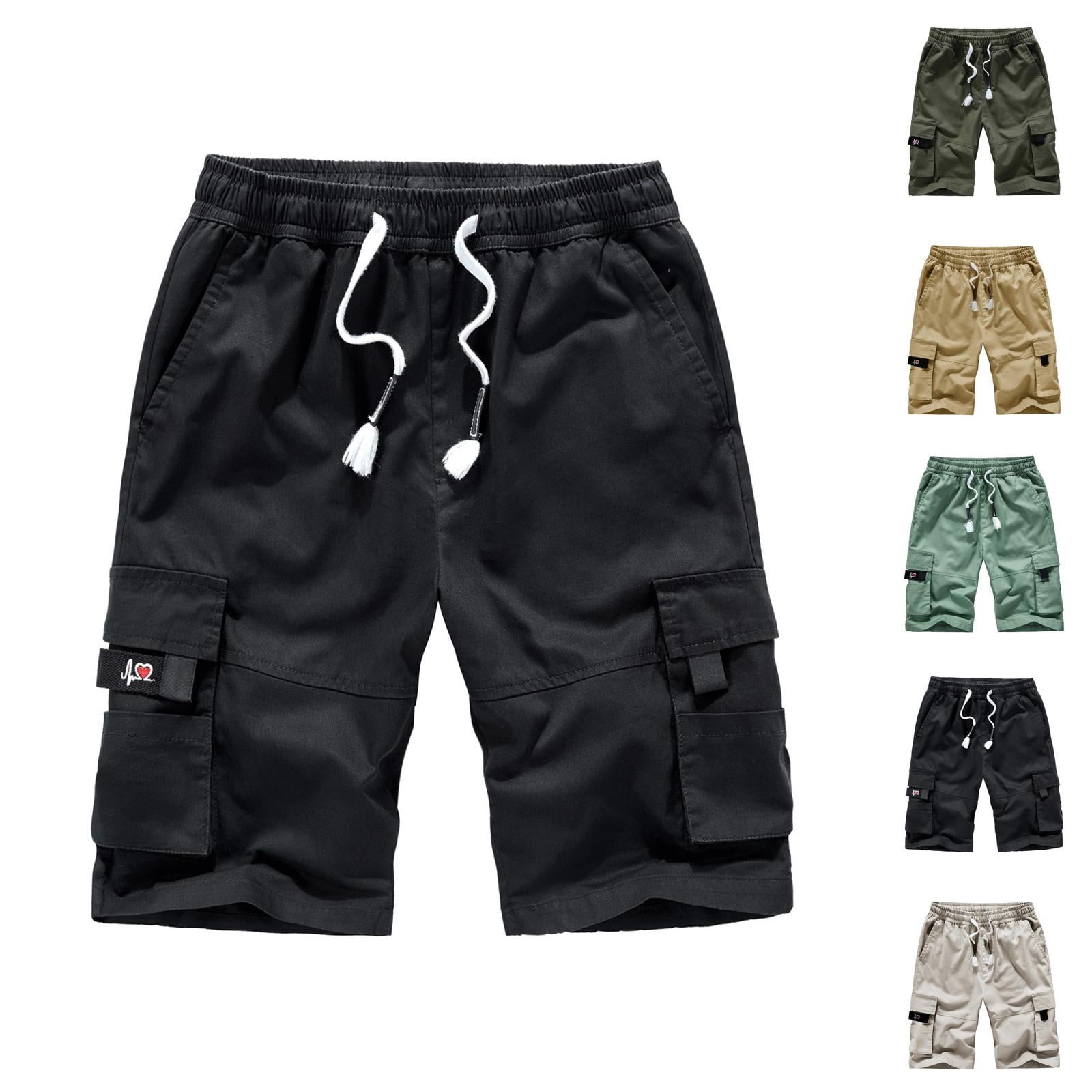 Cargo Bermuda Shorts for Men Loose Fit Mens Cargo Shorts with Pockets ...
