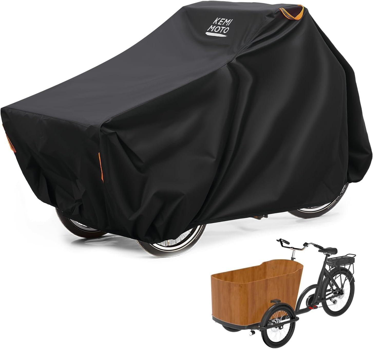 Cargo Bike Cover Outdoor, 420D Heavy Duty Trike Covers Extra Long ...