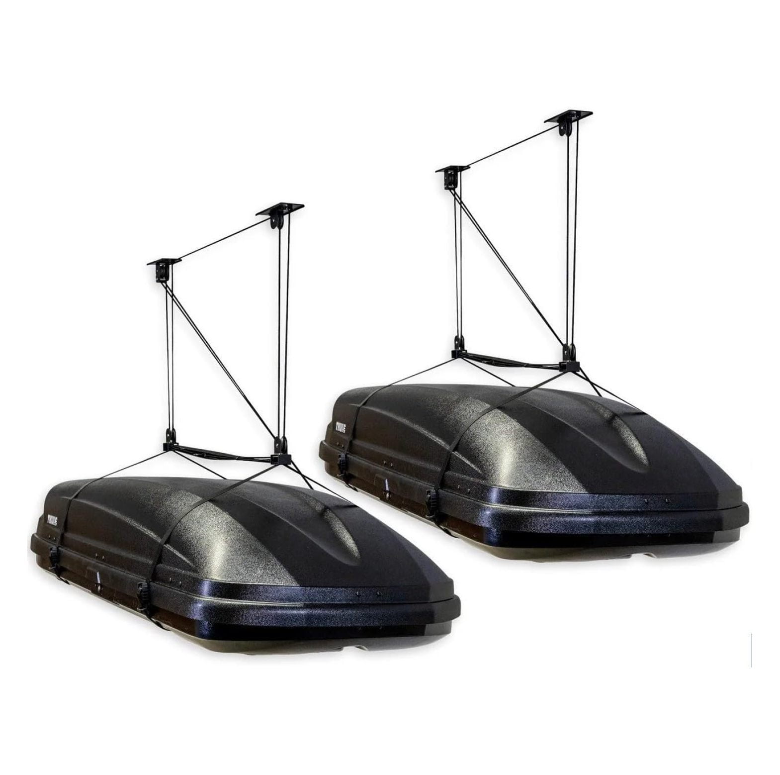 Cargo Box Ceiling Hoist 2 Pack – Heavy-Duty Garage Pulley Lift System ...