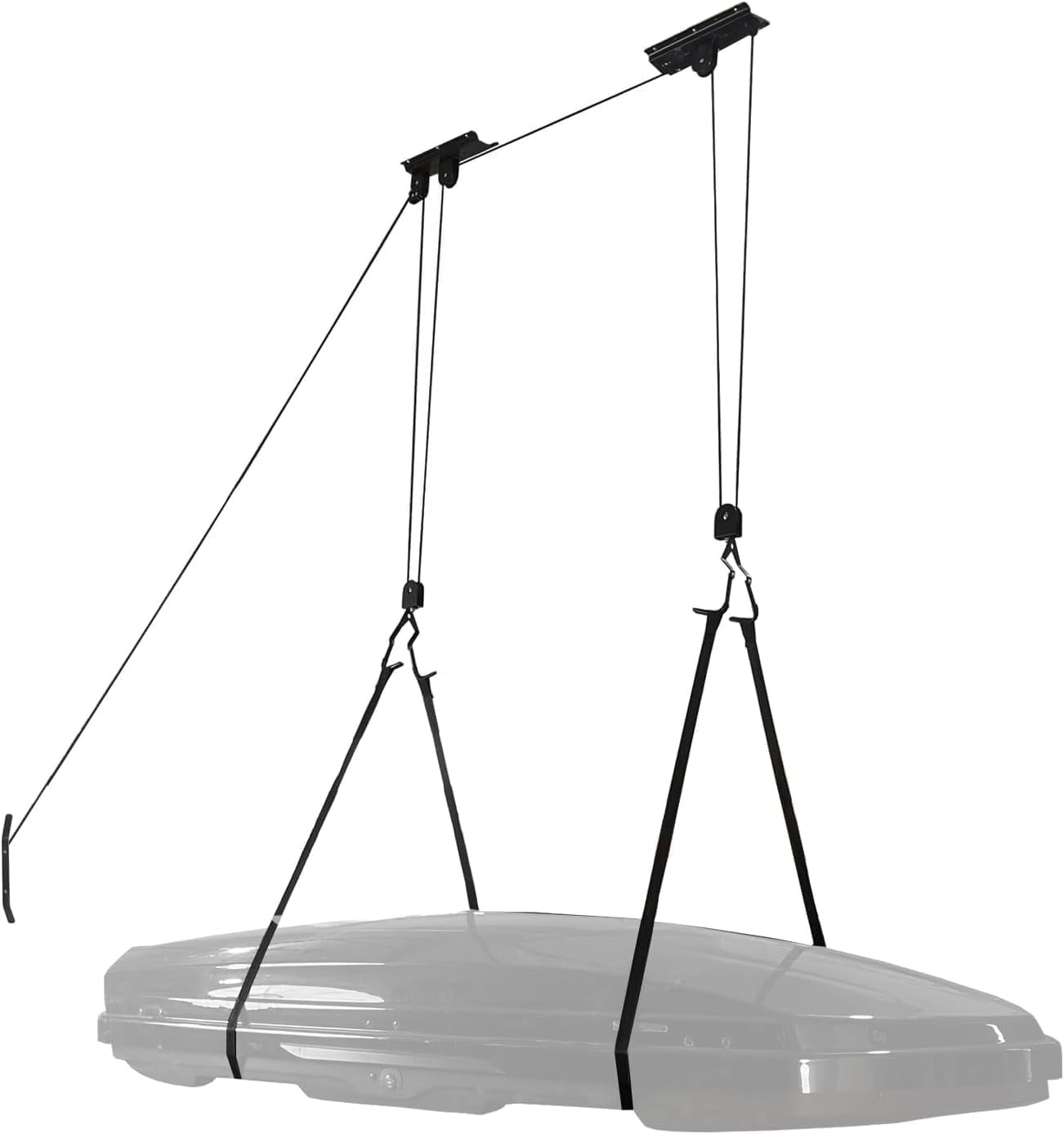 Cargo Box Ceiling Hoist – Garage Pulley Lift System for Rooftop Carrier ...