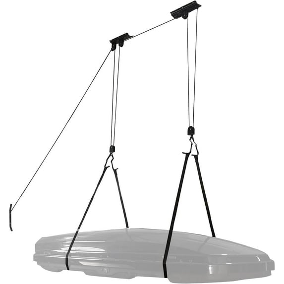 Cargo Box Ceiling Hoist – Garage Pulley Lift System for Rooftop Carrier ...