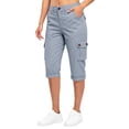 Cargo Capris for Women with Pockets Summer Casual Capri Pants High ...