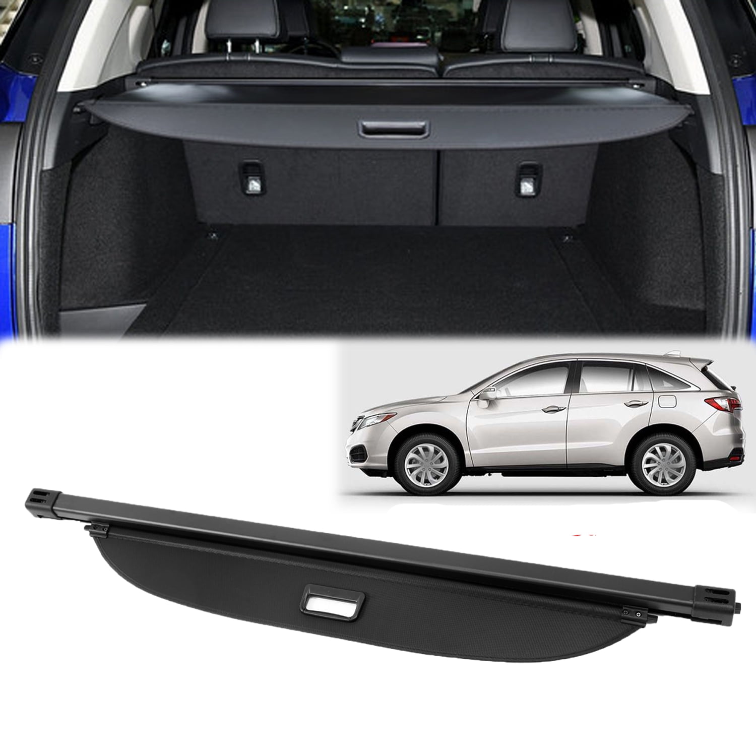 Cargo Cover Carbon Fiber Trunk Cover Organizer Security Shielding Shade ...
